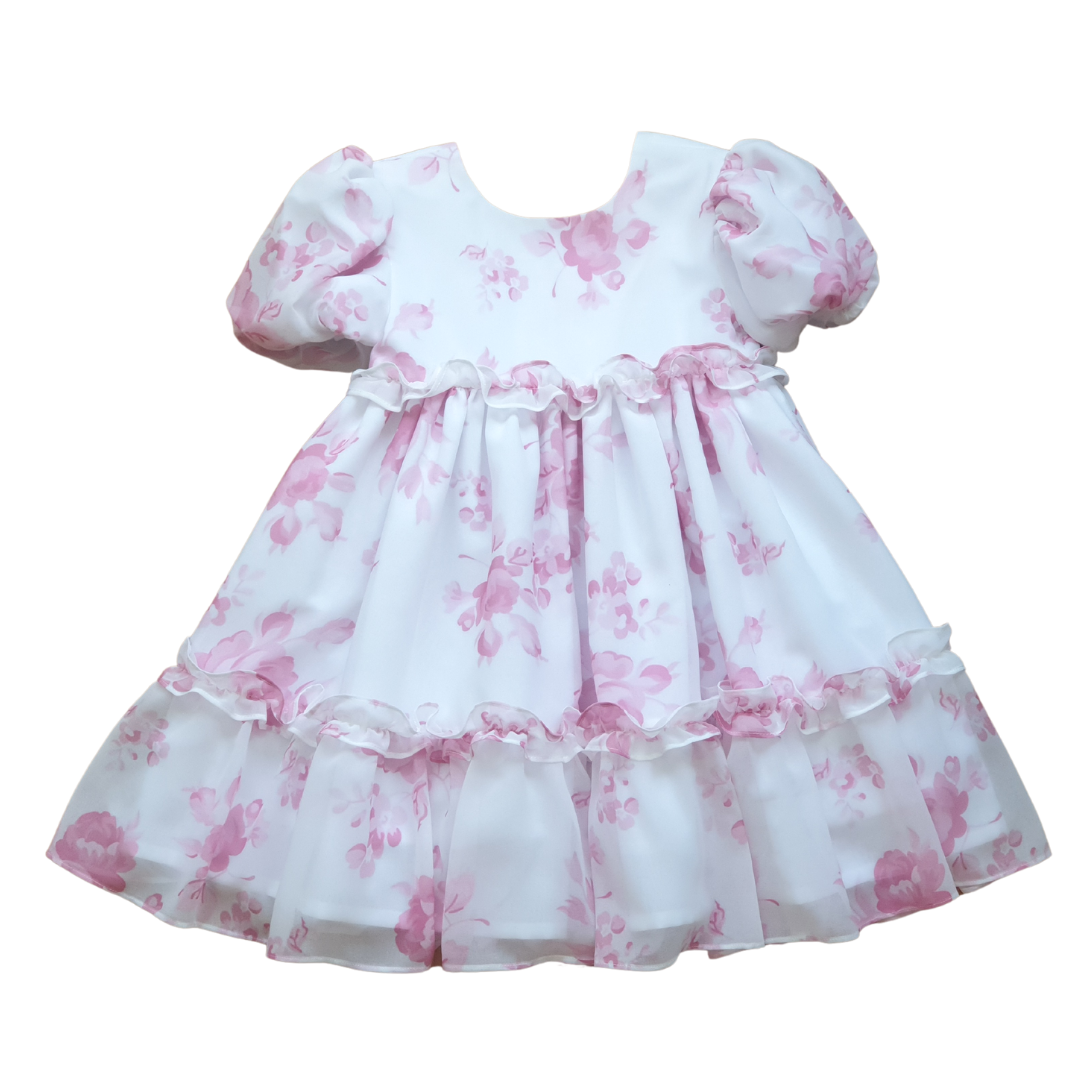 Dress Pink Roses - Petite Zara