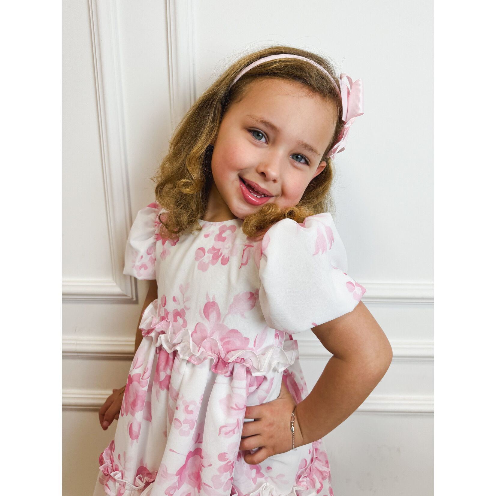 Dress Pink Roses - Petite Zara