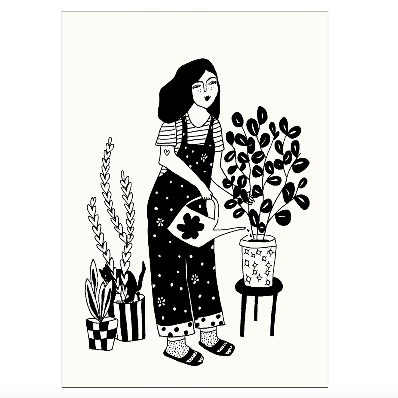 helen b, Postkarte, plant lover - NUBUC
