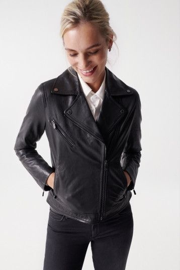 Salsa -127058 - Basic Leather Jacket - Escape Boutique