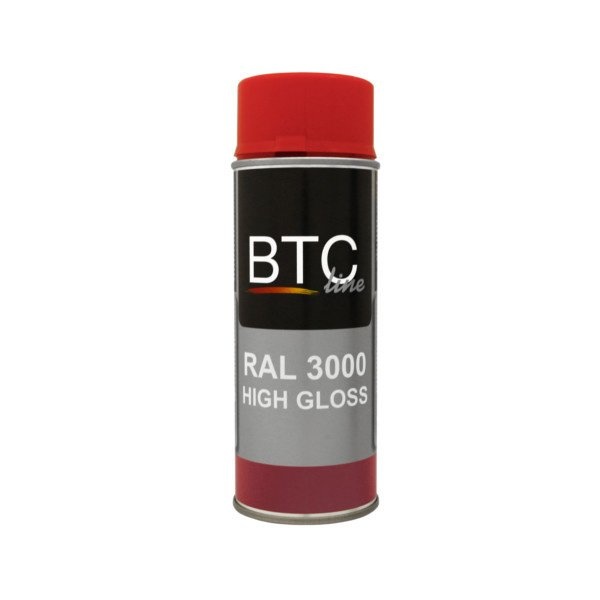 BTC Spray Ral 3000 Vuurrood Hoogglans 400 ml kopen? | Altijdverf.nl ...