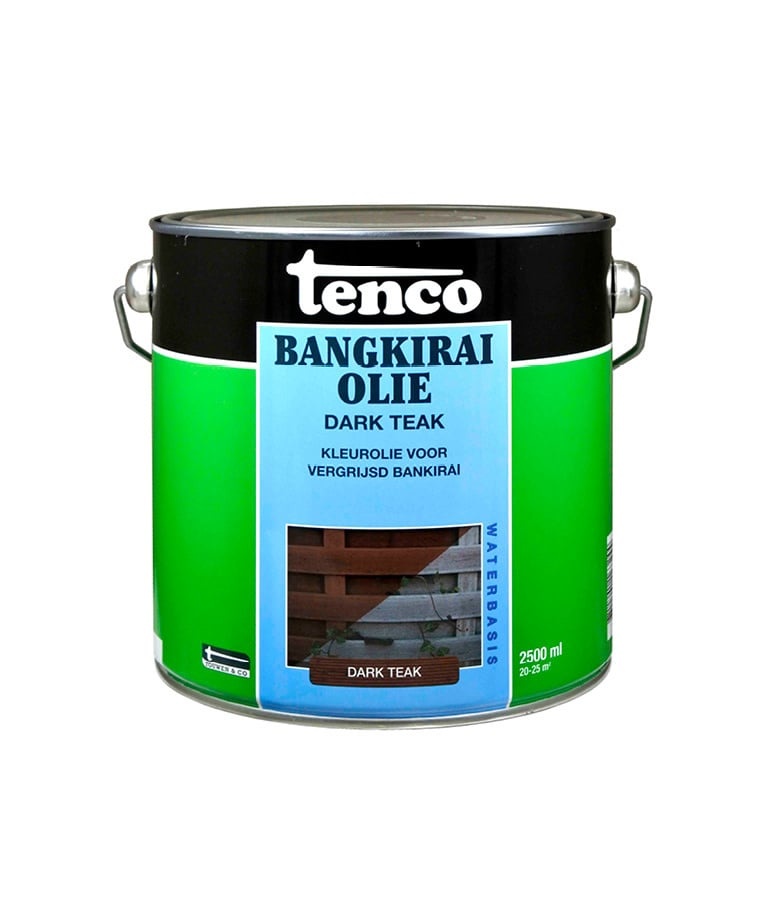 Tenco Bangkirai Olie Dark Teak 2,5 liter kopen? | Altijdverf.nl ...