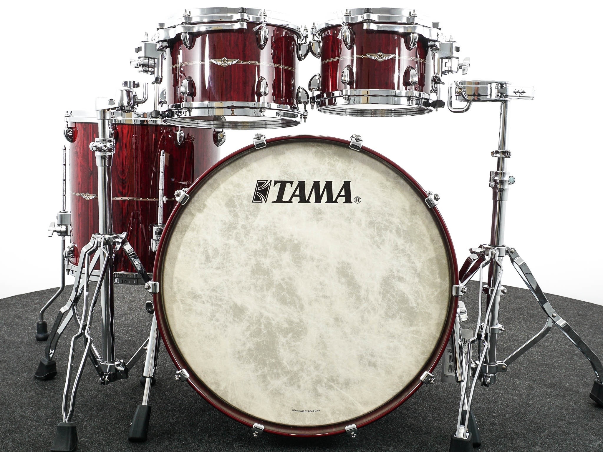 Tama Star Bubinga Drum Kit in Dark Green Cordia | Graham Russell Drums ...