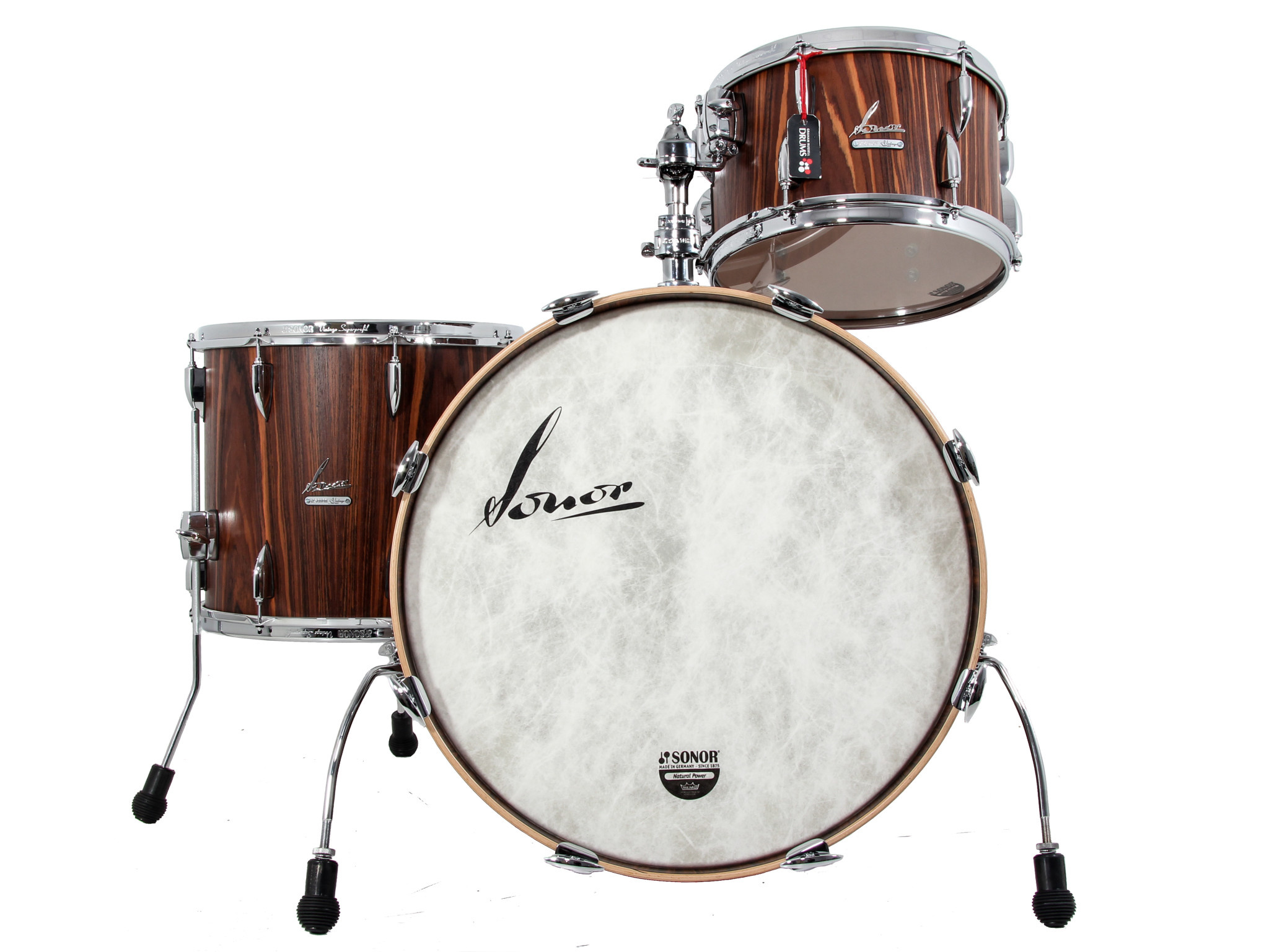 Sonor Vintage Series 22" Drum Kit, Rosewood Semi Gloss - Graham Russell ...
