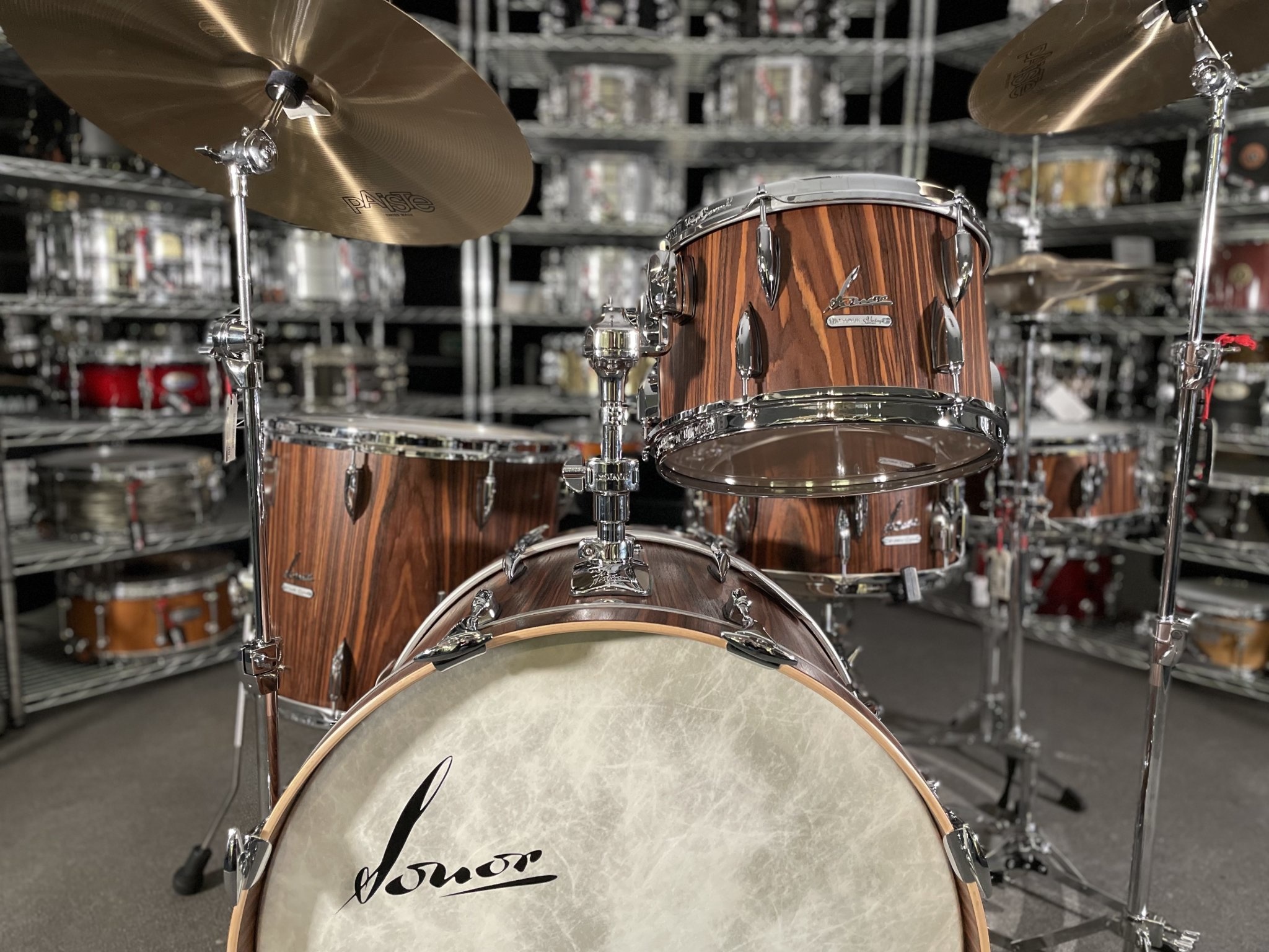 Sonor Vintage Series 22" Drum Kit, Rosewood Semi Gloss - Graham Russell ...
