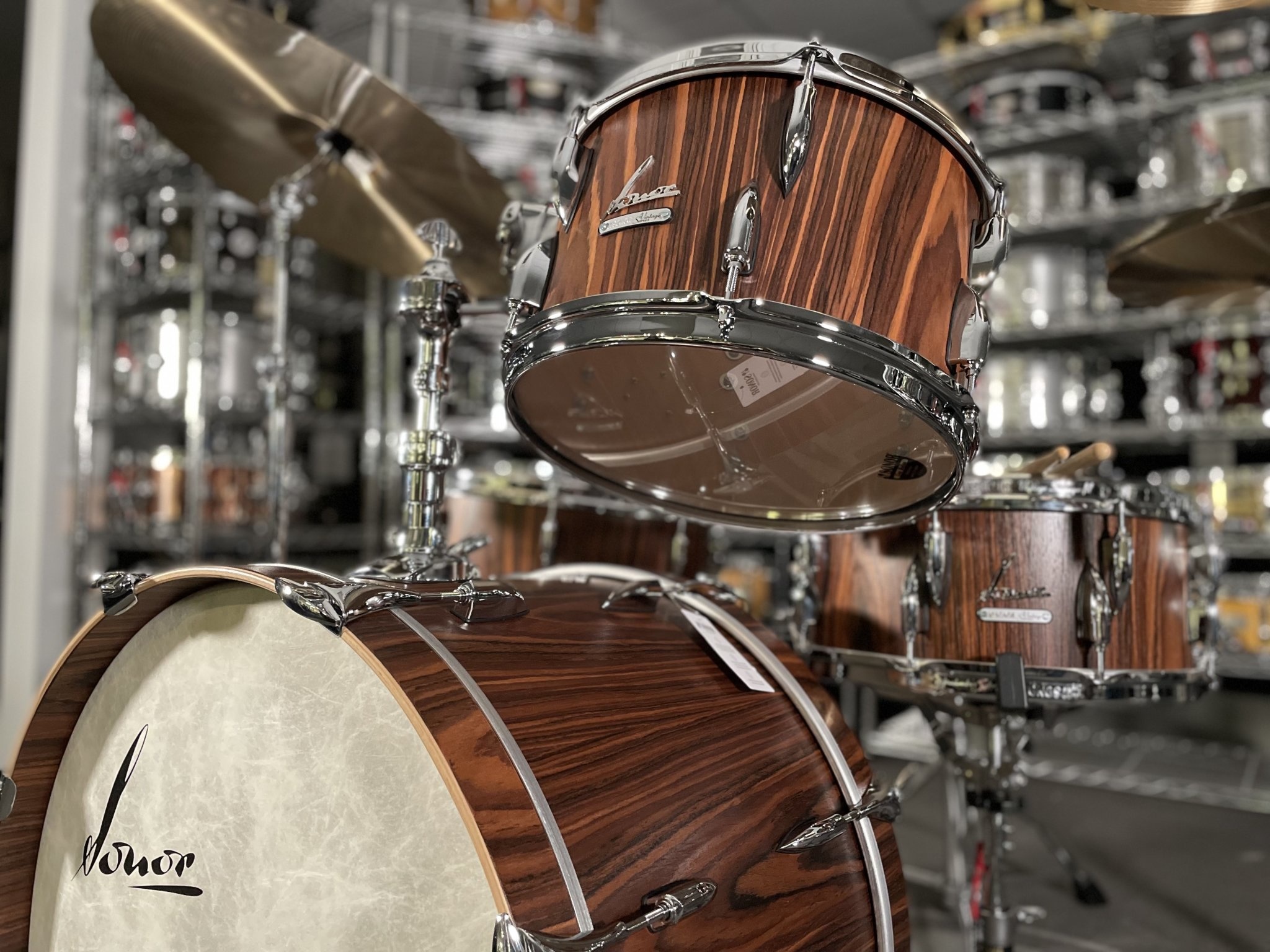 Sonor Vintage Series 22" Drum Kit, Rosewood Semi Gloss - Graham Russell ...