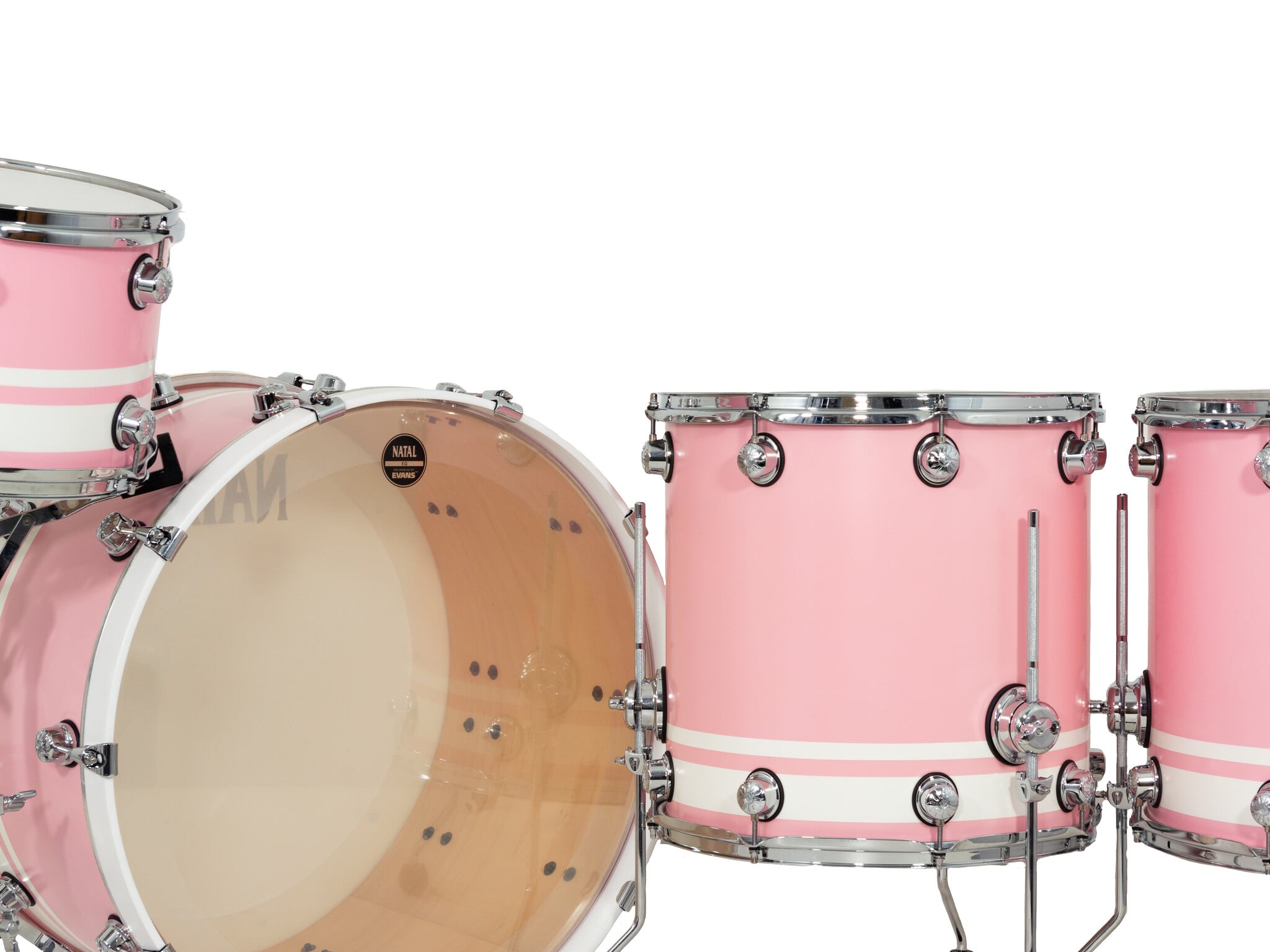 Natal Maple 24" Ltd Edition Kit, Flamingo Pink | Graham Russell Drums ...