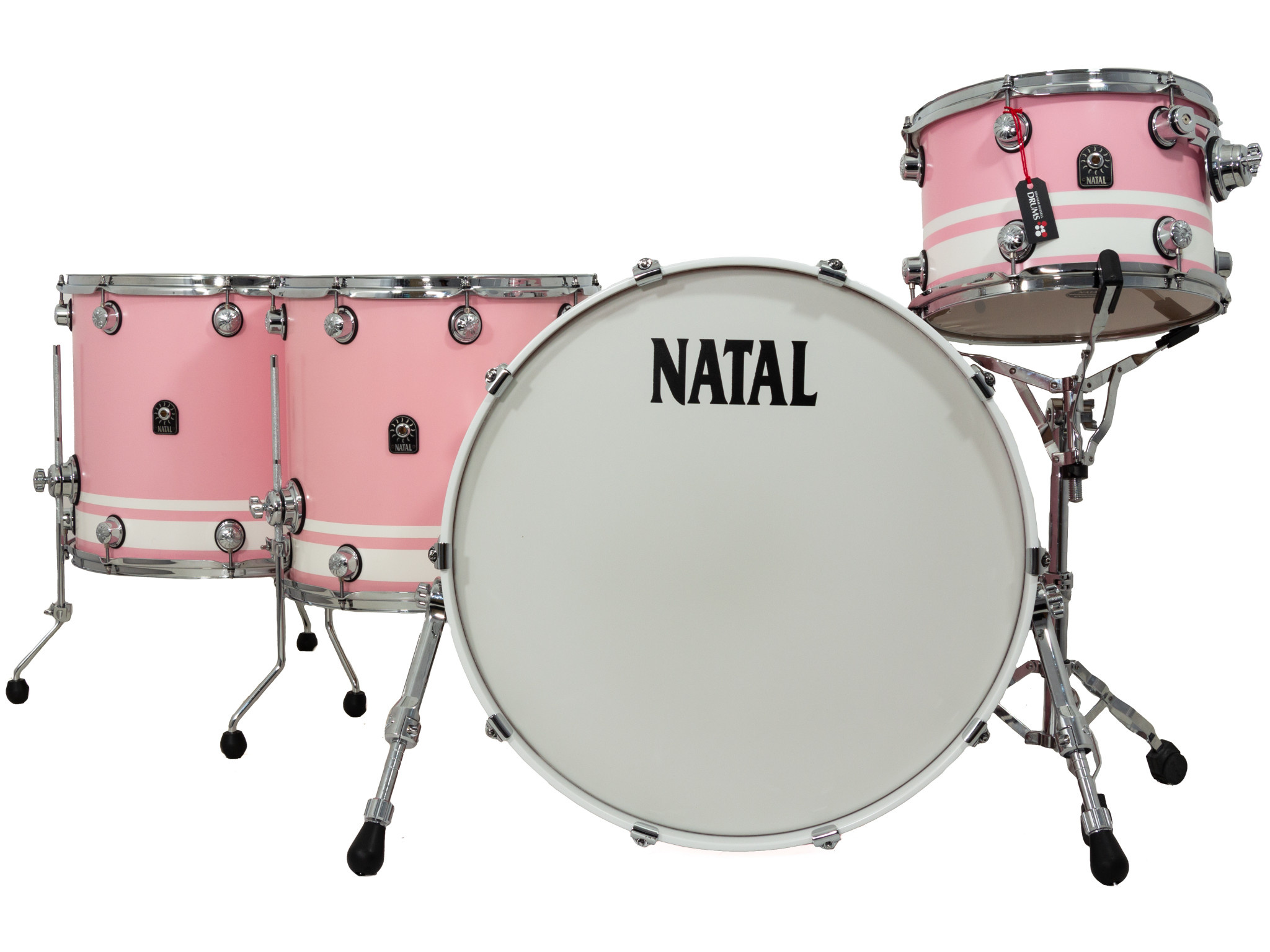 Natal Maple 24" Ltd Edition Kit, Flamingo Pink | Graham Russell Drums ...