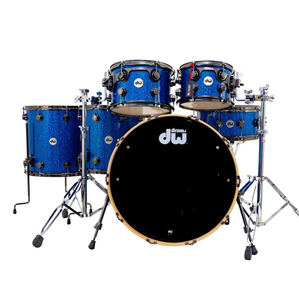 DW Collectors 22" Maple SSC Kit, Blue Glass | Graham Russell Drums ...