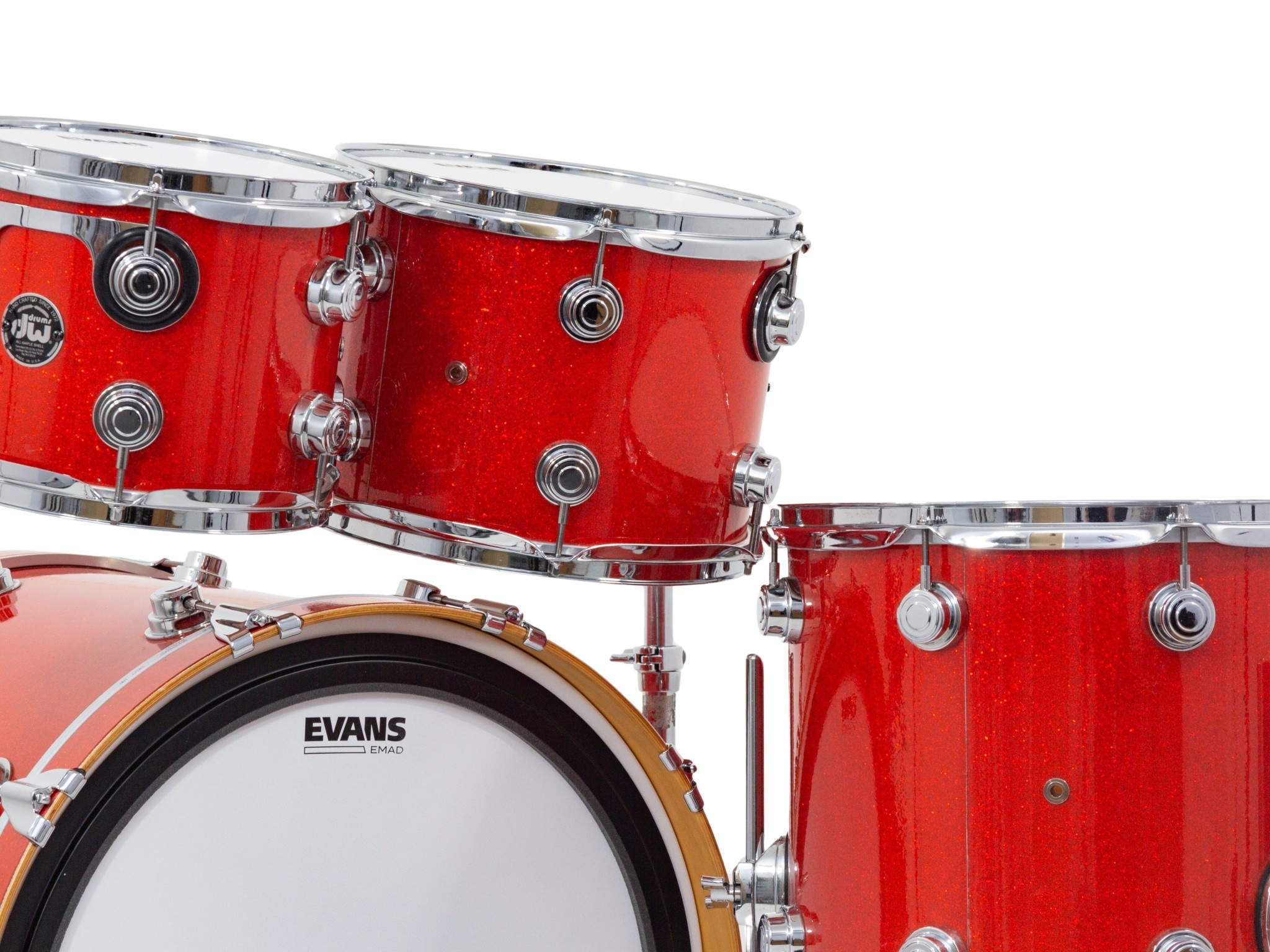 Used DW Collectors 22" Maple Drum Kit, Tangerine Glass | Graham Russel ...