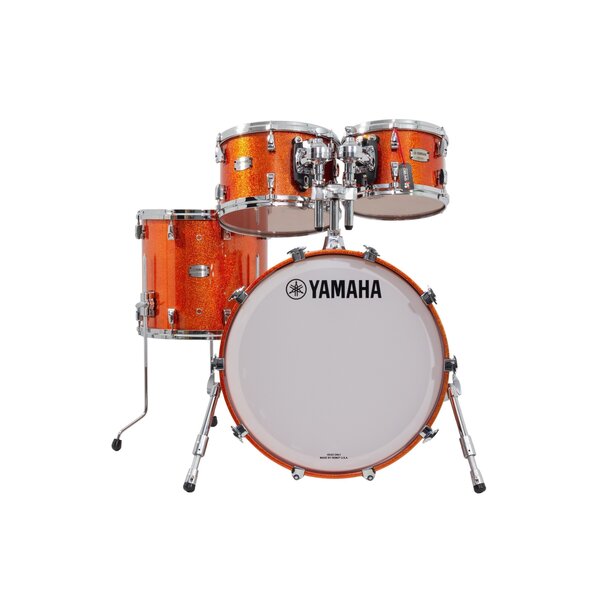 Yamaha Absolute Hybrid Maple 20" Fusion Drum Kit, Orange Sparkle ...