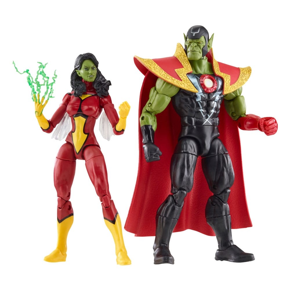 Avengers Marvel Legends Skrull Queen & Super-Skrull 15cm