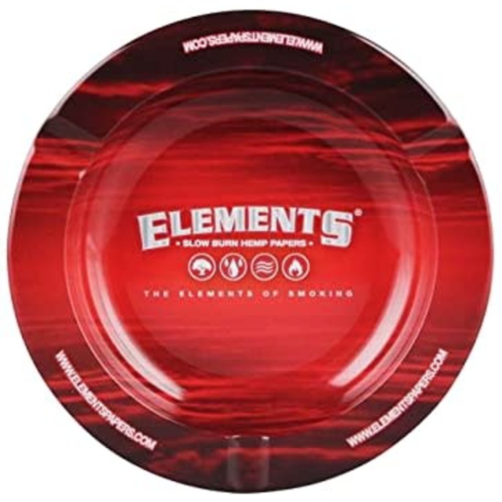 Elements Metal Ashtray - Red, Durable Design | Stonedoos