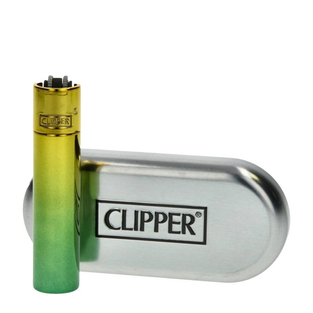 Clipper Metall Grüner Farbverlauf + Etui Kaufen