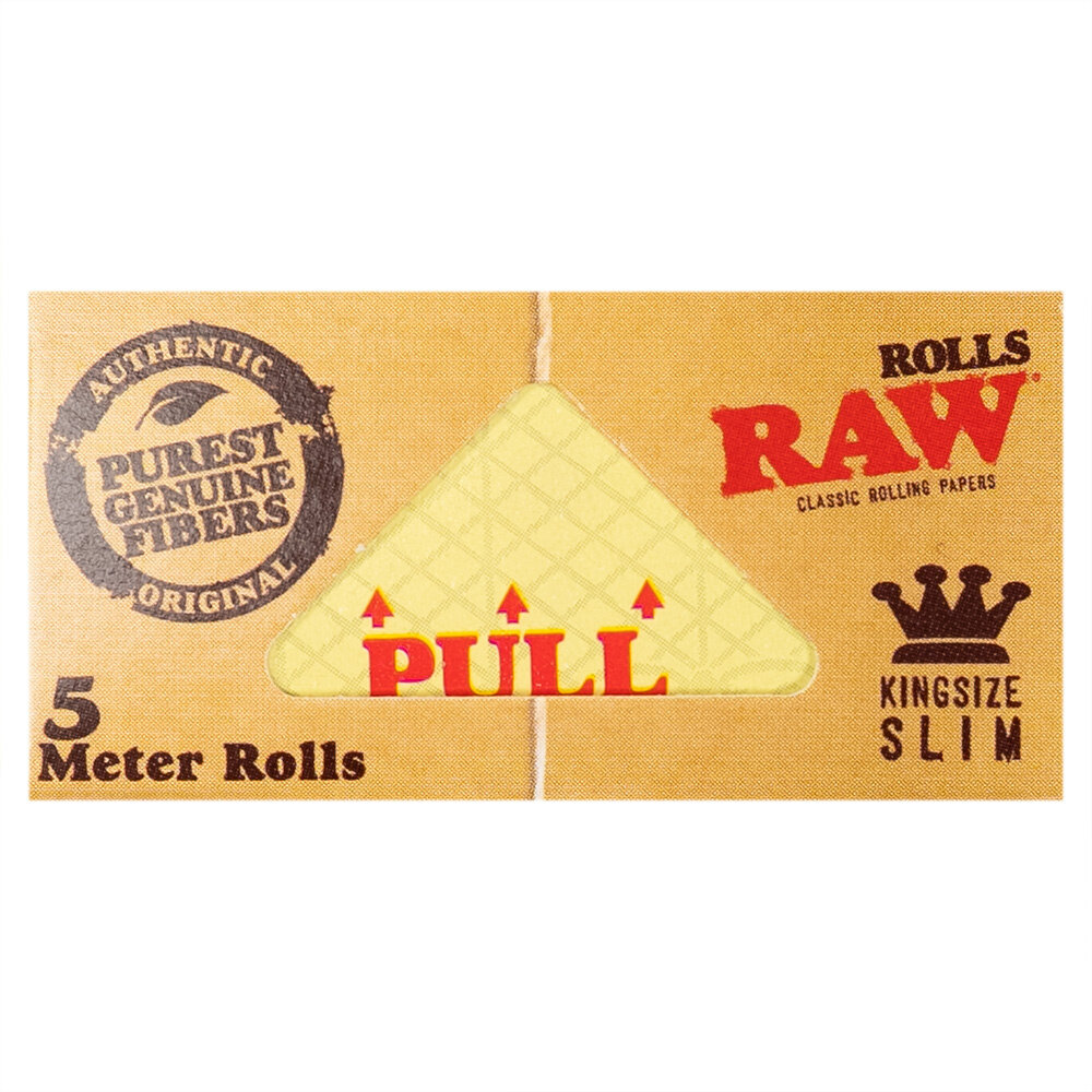 RAW Classic Rolls Slim - 5m Natural Rolling Paper | Stonedoos