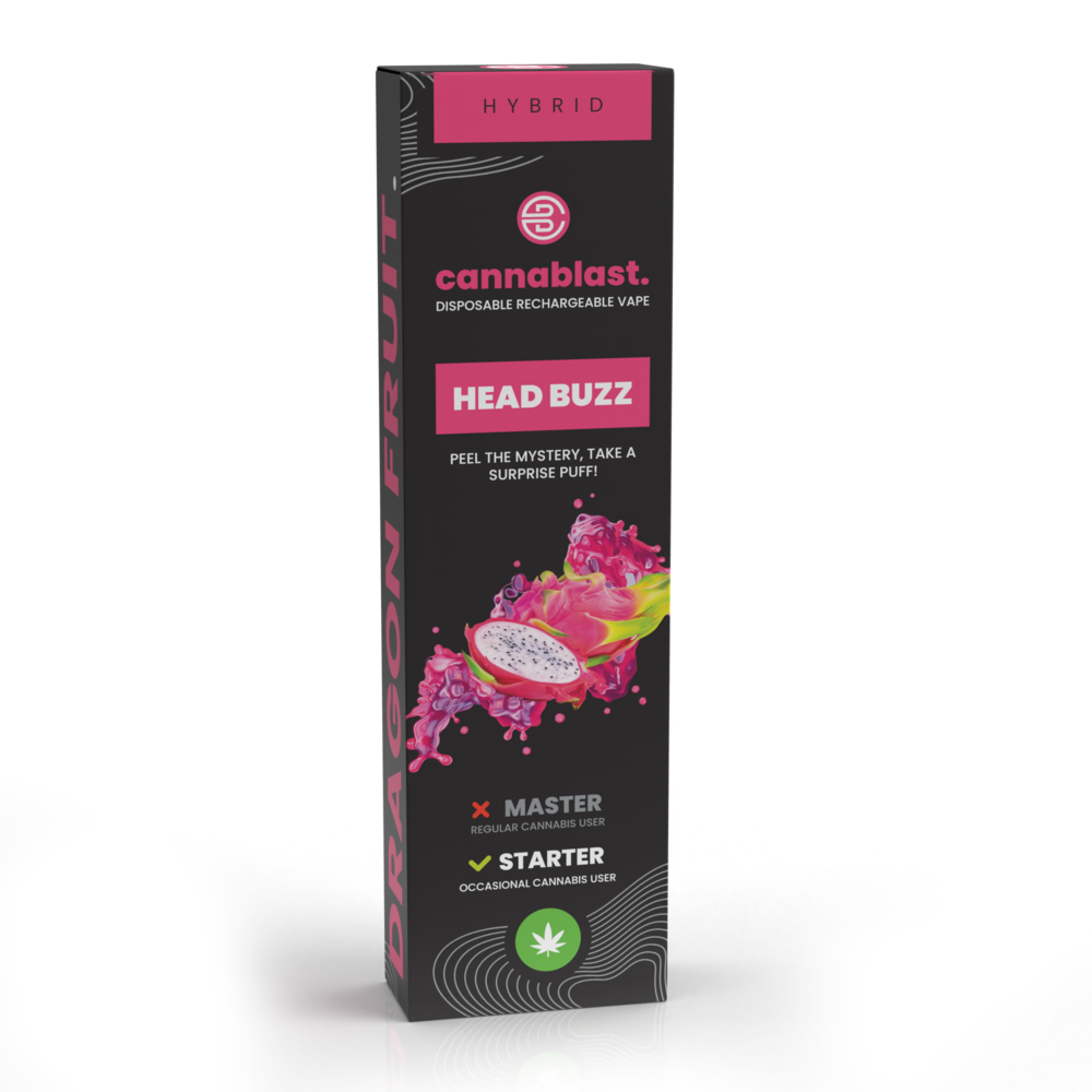 Cannablast Head Buzz Dragon Fruit Vape - 1ml Buy