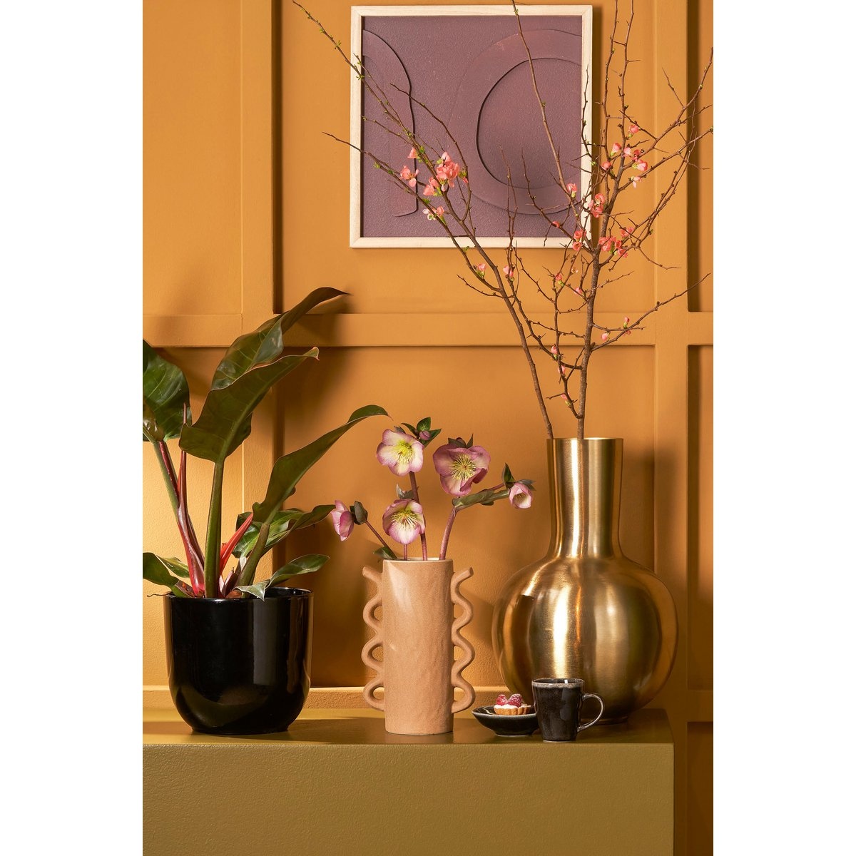 Gouden Metalen Vaas - Luxe Decoratieve Vaas - PuurSpirits.nl
