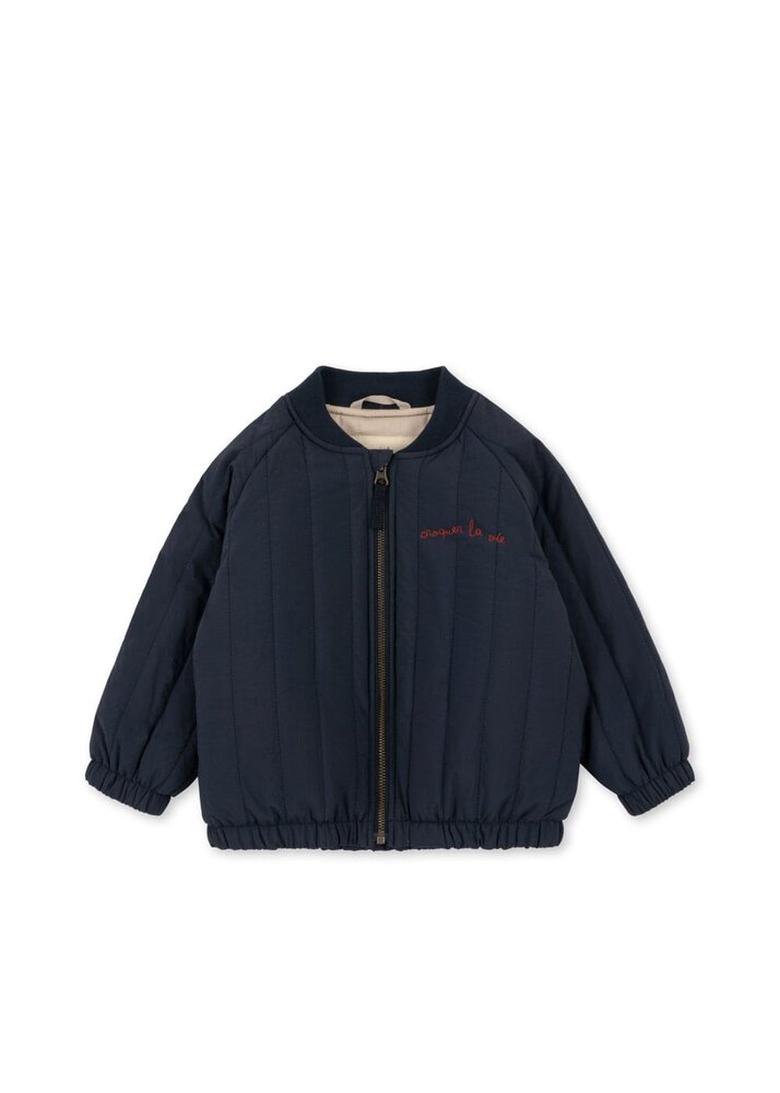 Juno Bomber Jacket Total Eclipse | Donkerblauw bomberjack - Milck
