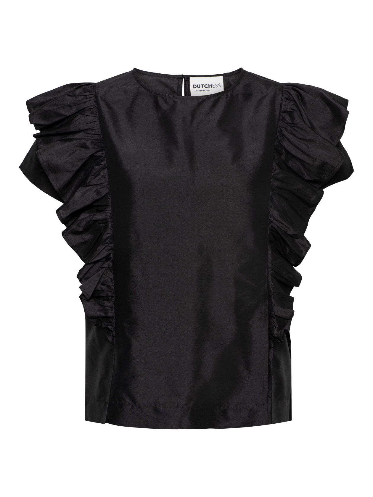 Ruffle top - black - Dutchess - Shop