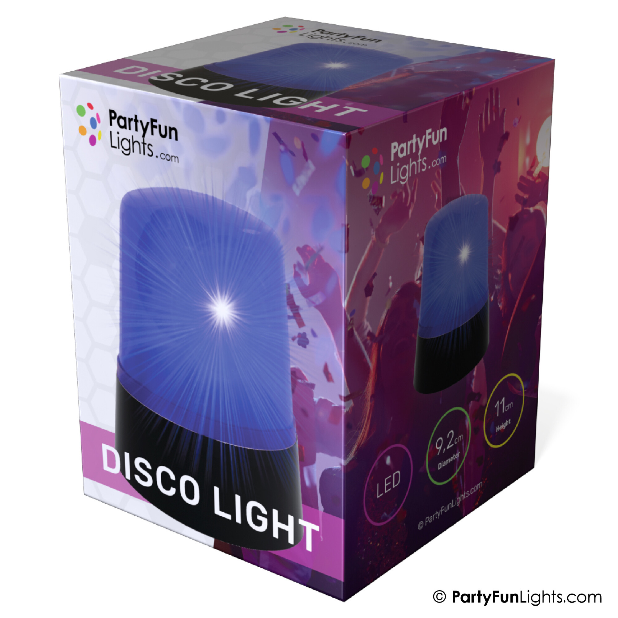 Blue Flashing Party Light Battery and USB Powered - PartyFunLights