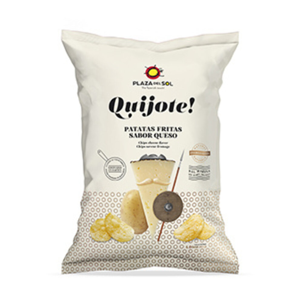 Plaza del Sol Chips met Manchego kaas wit 115gr - Rehafood.nl