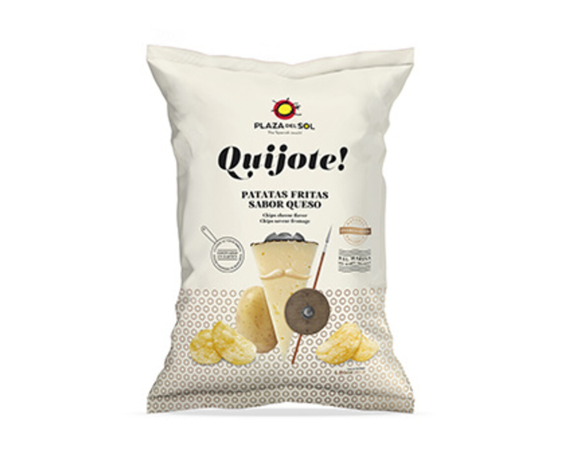 Plaza del Sol Chips met Manchego kaas wit 115gr - Rehafood.nl