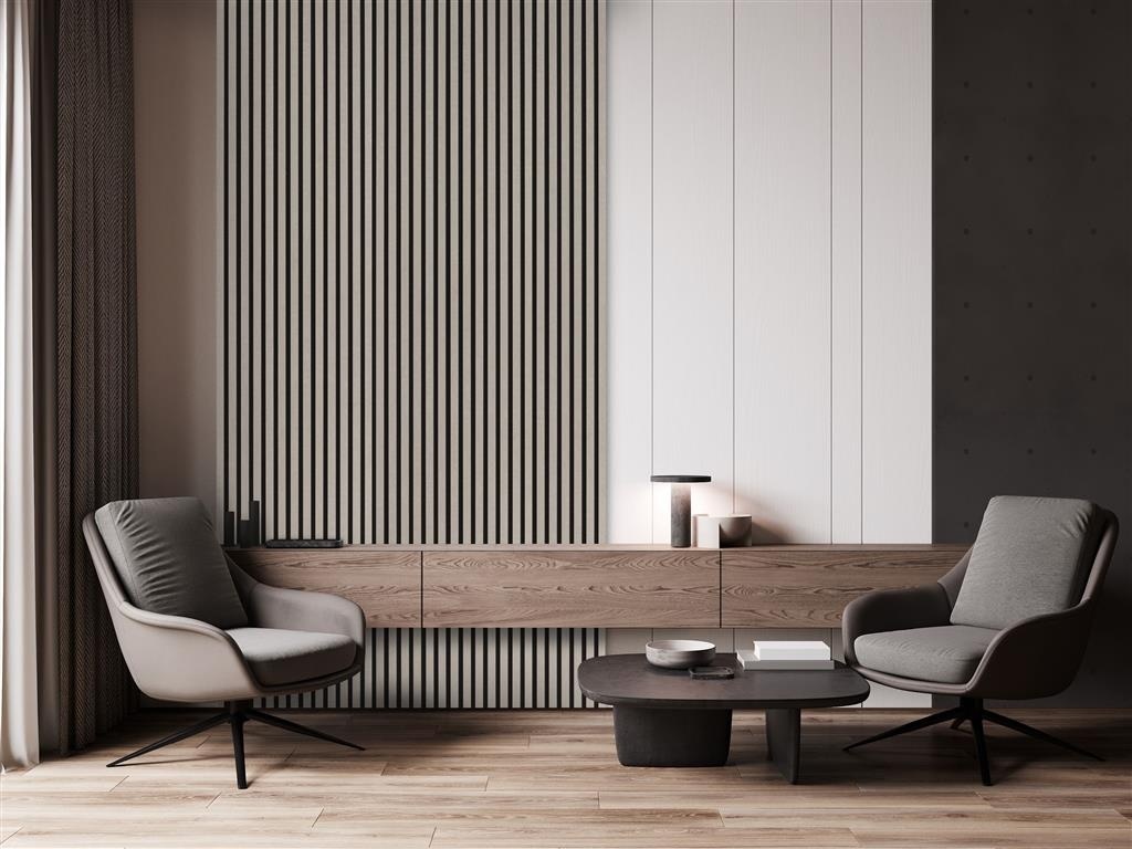 Wandpaneel Taupe 260cm - VloerXXL