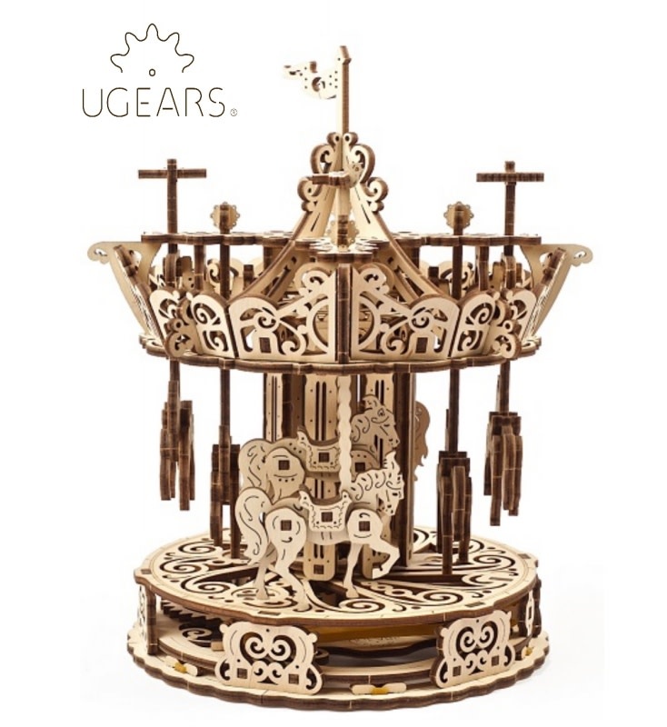Ugears - Draaimolen - Modelbouw - Hout - Toys enThings Vlaardingen