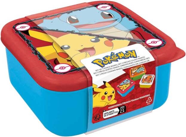 Pokemon Snack Box 3 stuks - Toys enThings Vlaardingen