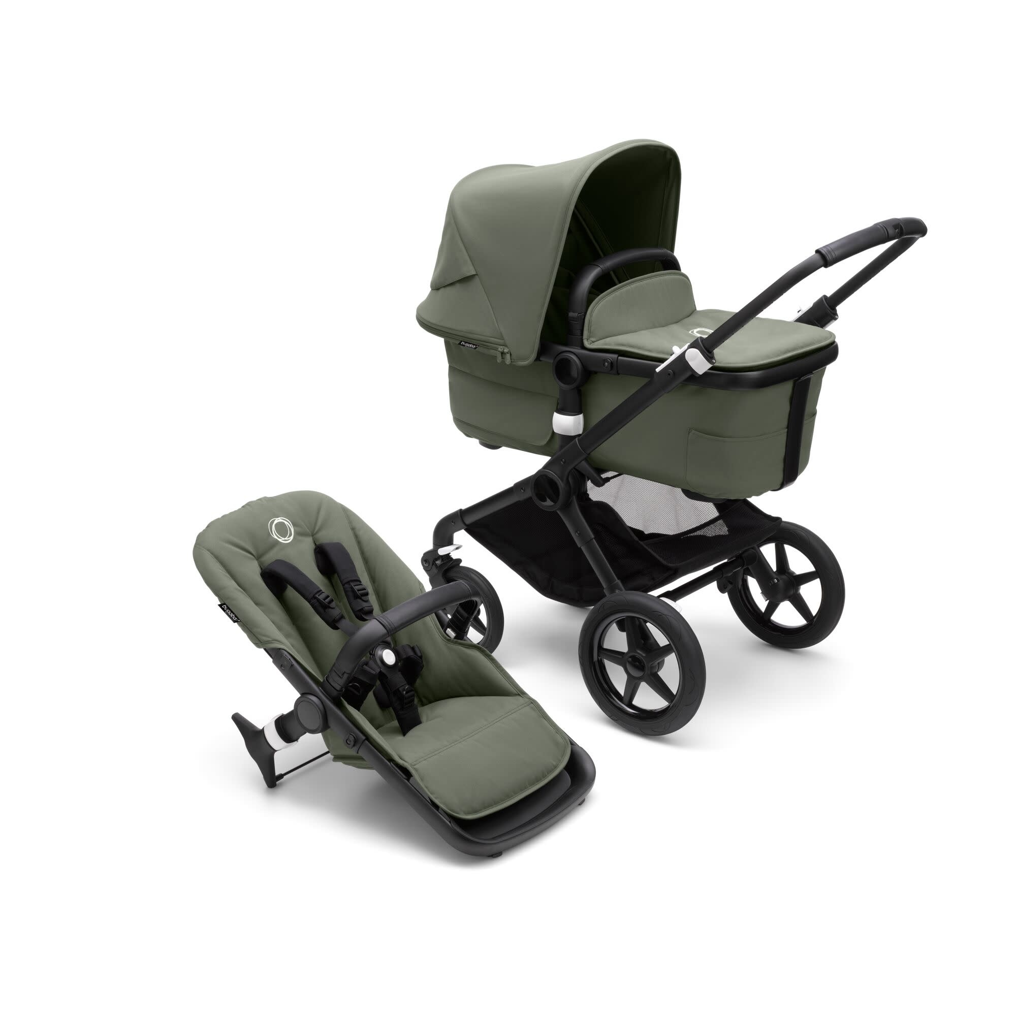 Bugaboo Bugaboo - Fox 3 compleet BLACK/FOREST GREEN-FOREST GREEN - Orsetto