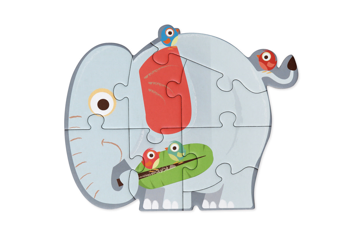 Scratch Scratch - Puzzel: BEGINNERSPUZZELS - SAFARI ca. 10-18cm, met 5 ...