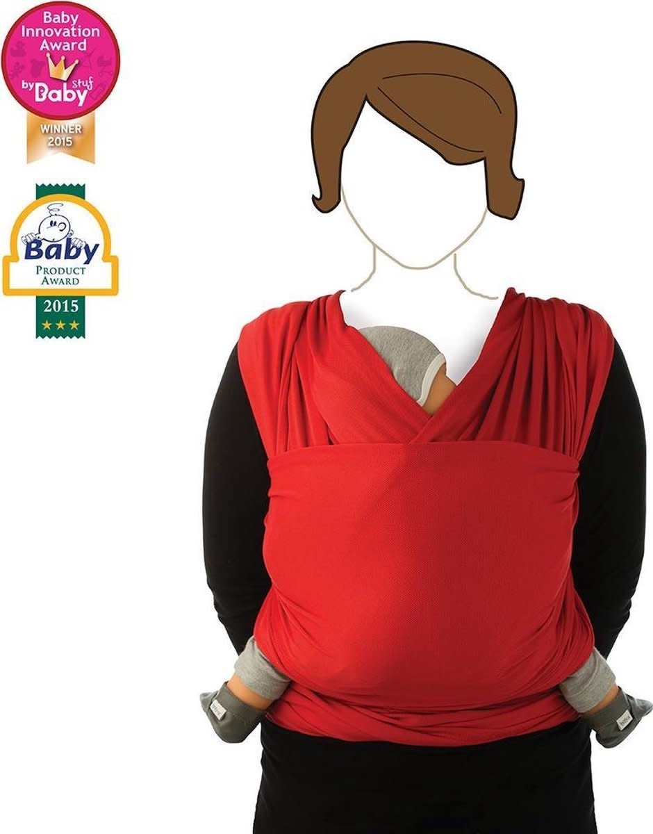 Babylonia baby carriers - Tricot-Slen Cool - Ribbon red - 1 - Orsetto