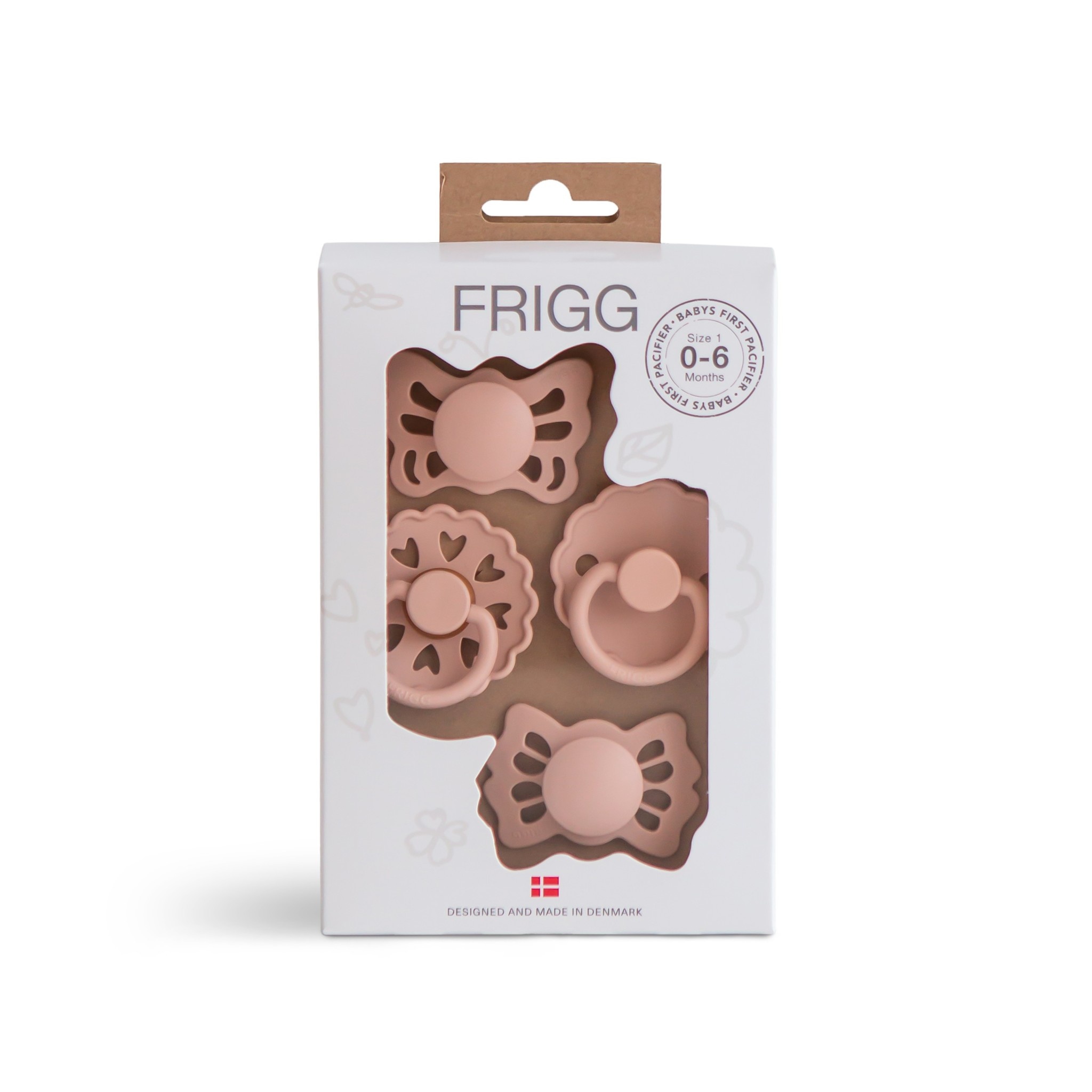 Frigg - Baby’S First Pacifier Pack - T1 Blush - Orsetto