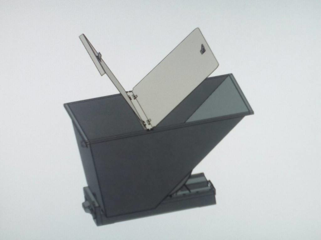 Chip Container Automatic 900L wth wheels Tipper Container with Rollover ...