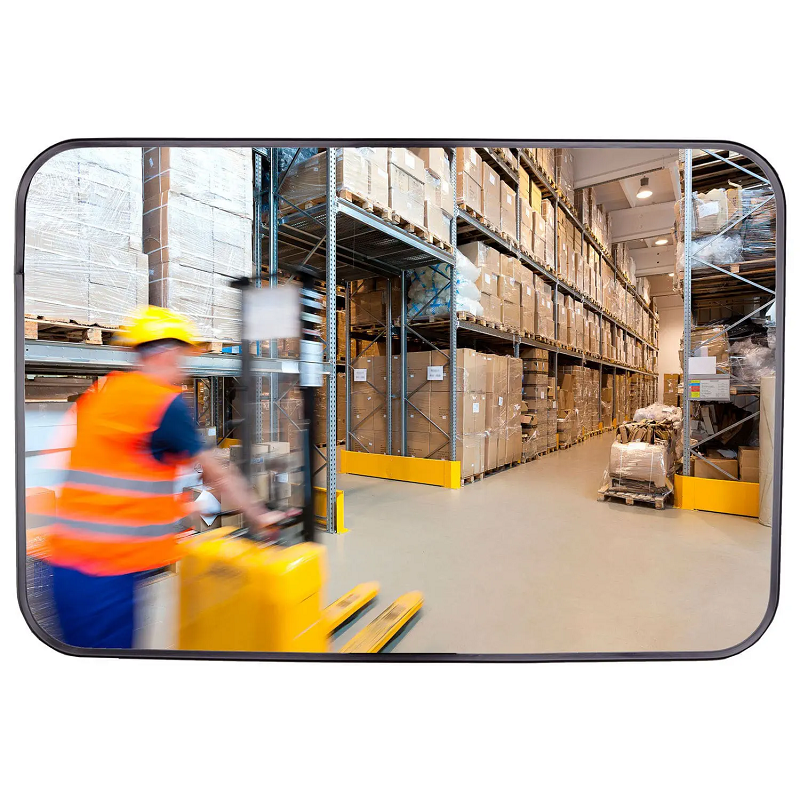 Surveillance Mirror-Acrylic -Rectangle With Flexible Arm For Warehouse