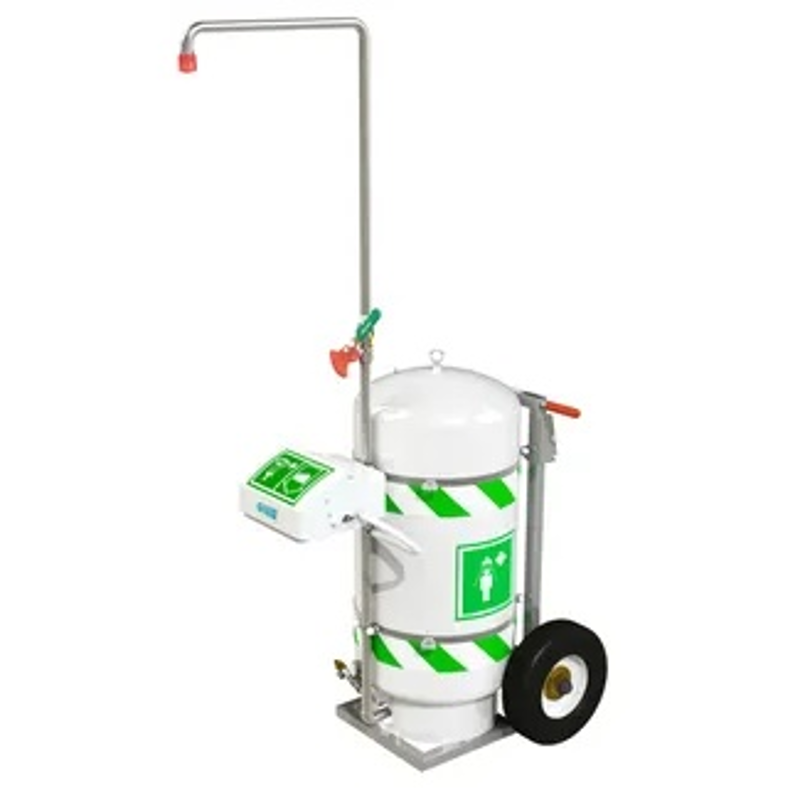 Unheated Mobile Emergency Safety Shower Eye Face Wash Portable 114L