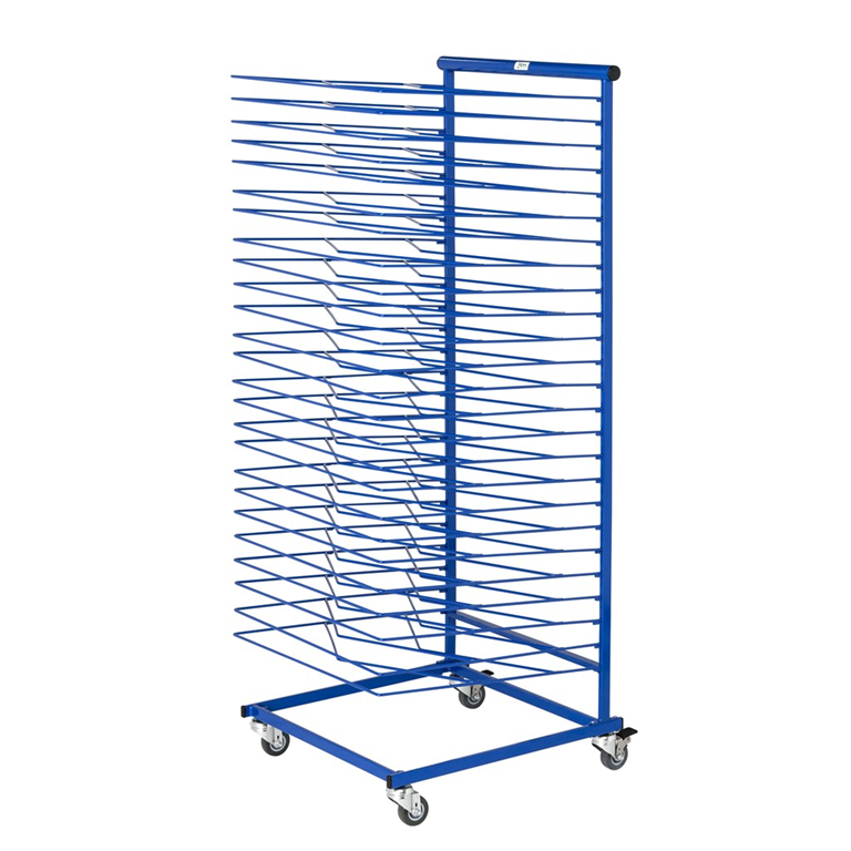 Drying Trolley Drying Rack Metal Blue 460 x 500 x 1200 mm