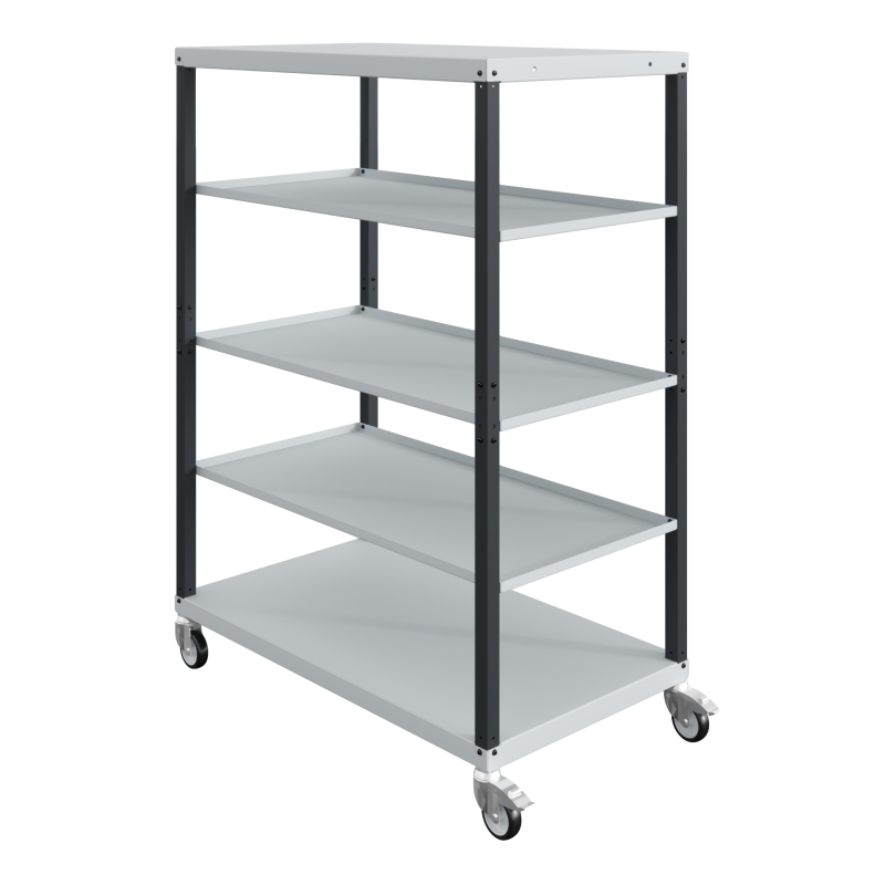 Workshop trolley 5 Levels W700 P1215 H1675