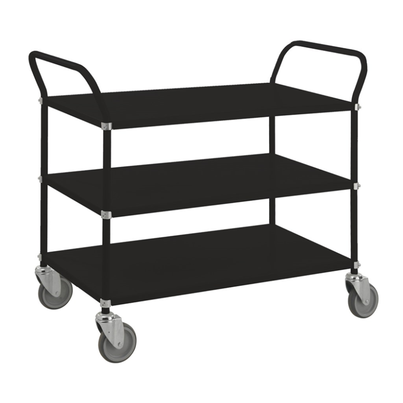 Black Trolley 108 x 48 cm -3 Levels