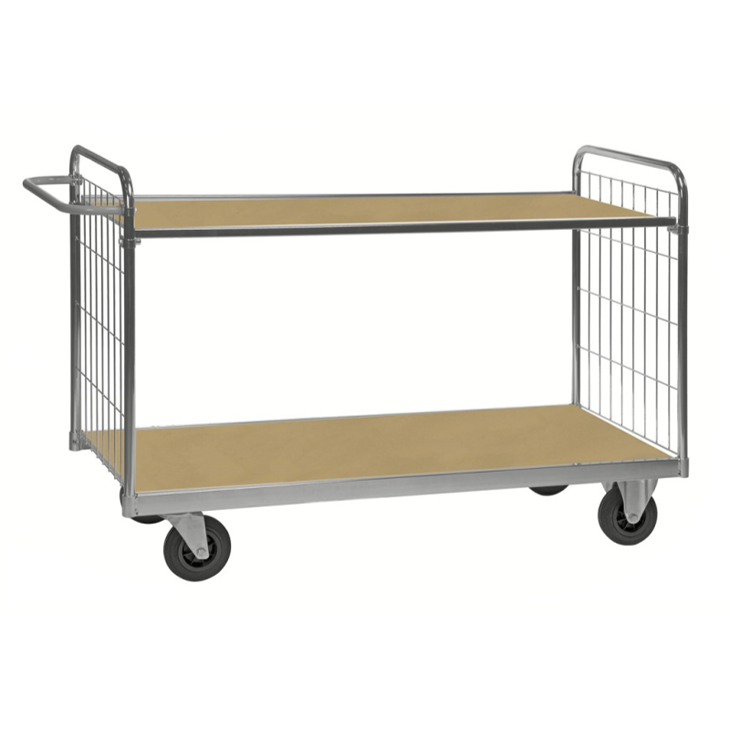 ESD Trolley With 2 Large Shelves adjustable in height L159xW65xH103