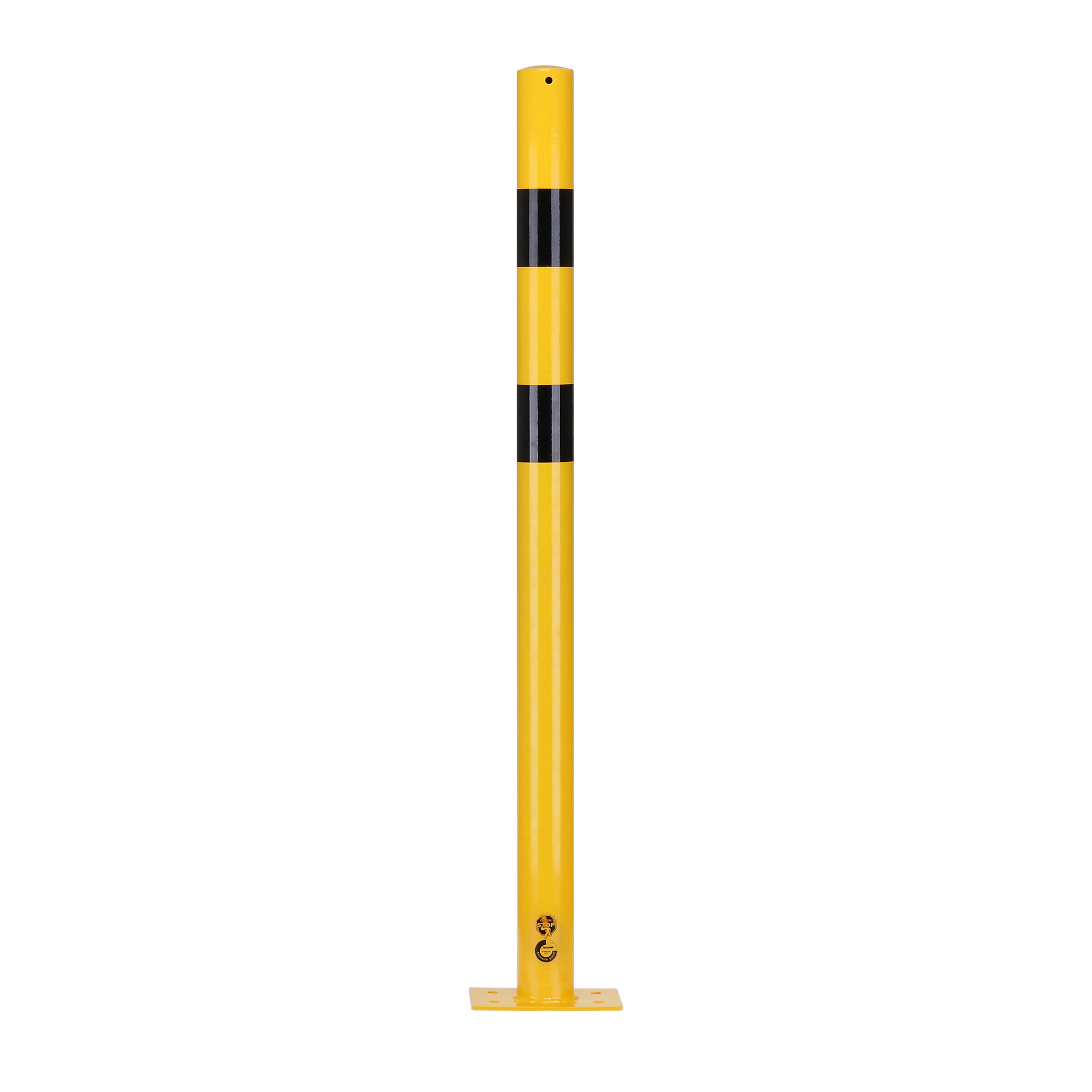 Impact protection steel Bollard ø 76 mm (H) 1200 mm screws mounting