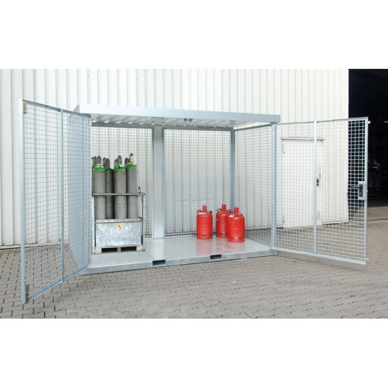 Galvanized Gas Cylinder Storage Containers | Salesbridges
