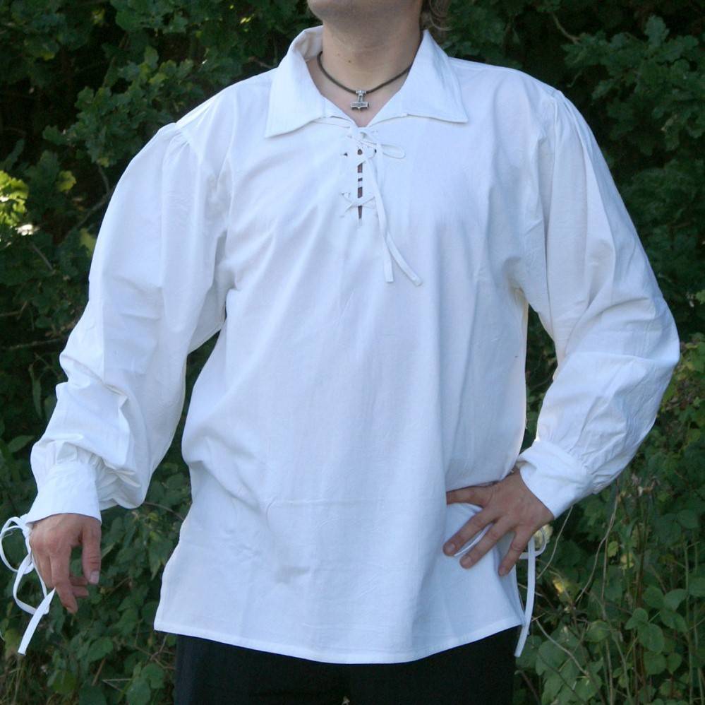 Camicia medievale Rawlin, naturale - CelticWebMerchant.com