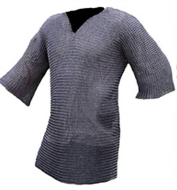 Hauberk with mid-length sleeves, 8 mm - CelticWebMerchant.com