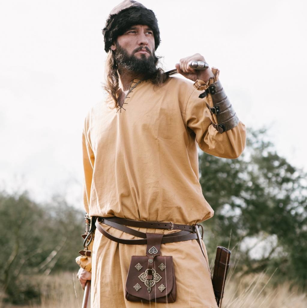 Birka Viking hat, brown - CelticWebMerchant.com