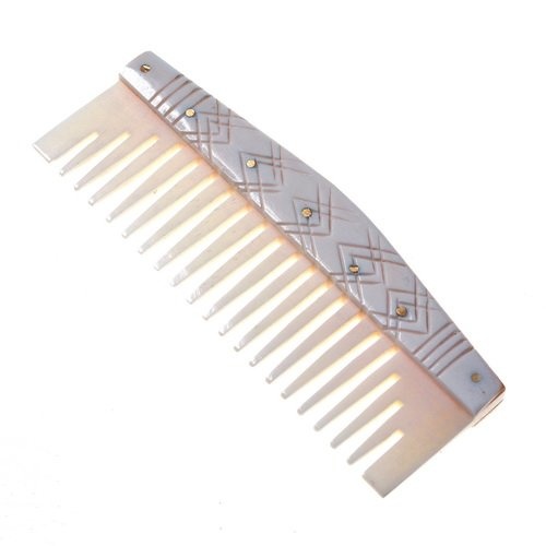 Bone Viking comb with stylized motifs - CelticWebMerchant.com