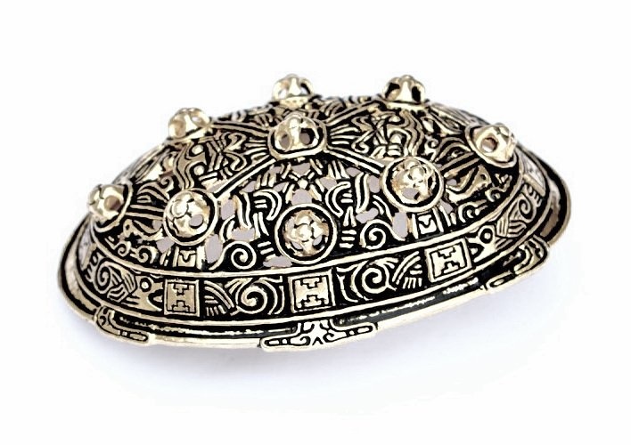 Broche tortue British Museum, argentait - CelticWebMerchant.com