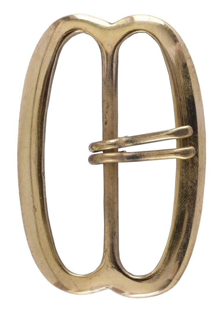 Double Renaissance buckle, round - CelticWebMerchant.com