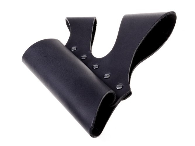 Knight sword holder with double belt loop, black - CelticWebMerchant.com
