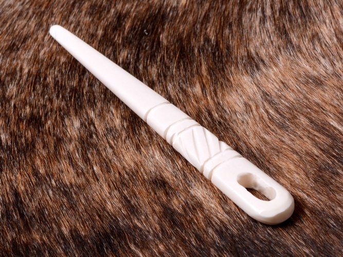 Decorated needle for needle binding - CelticWebMerchant.com